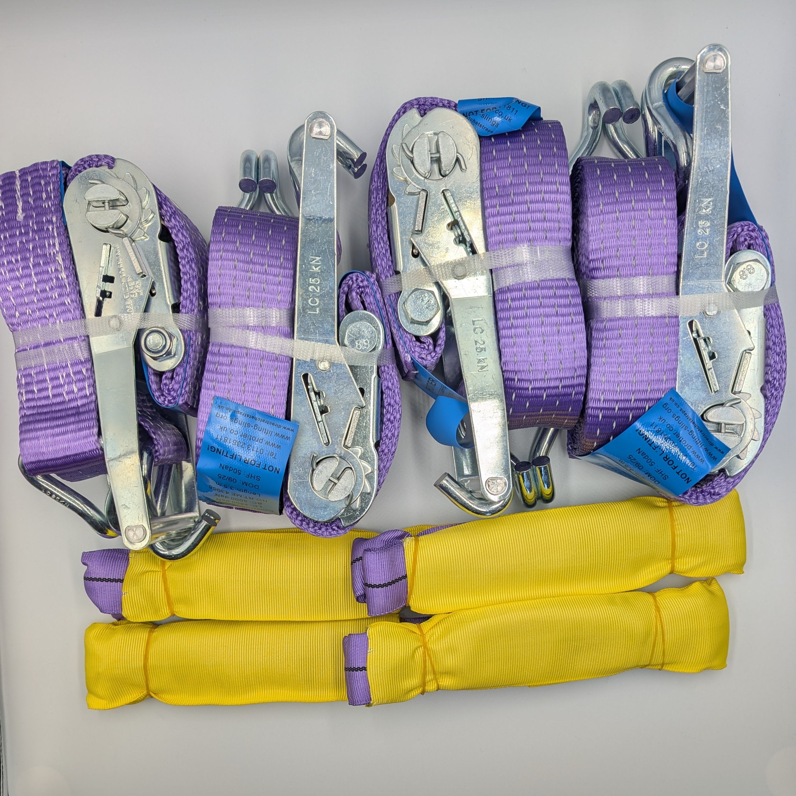 5t (5000kg) Car Trailer Transporter Purple With Reflective Wheel Soft ...