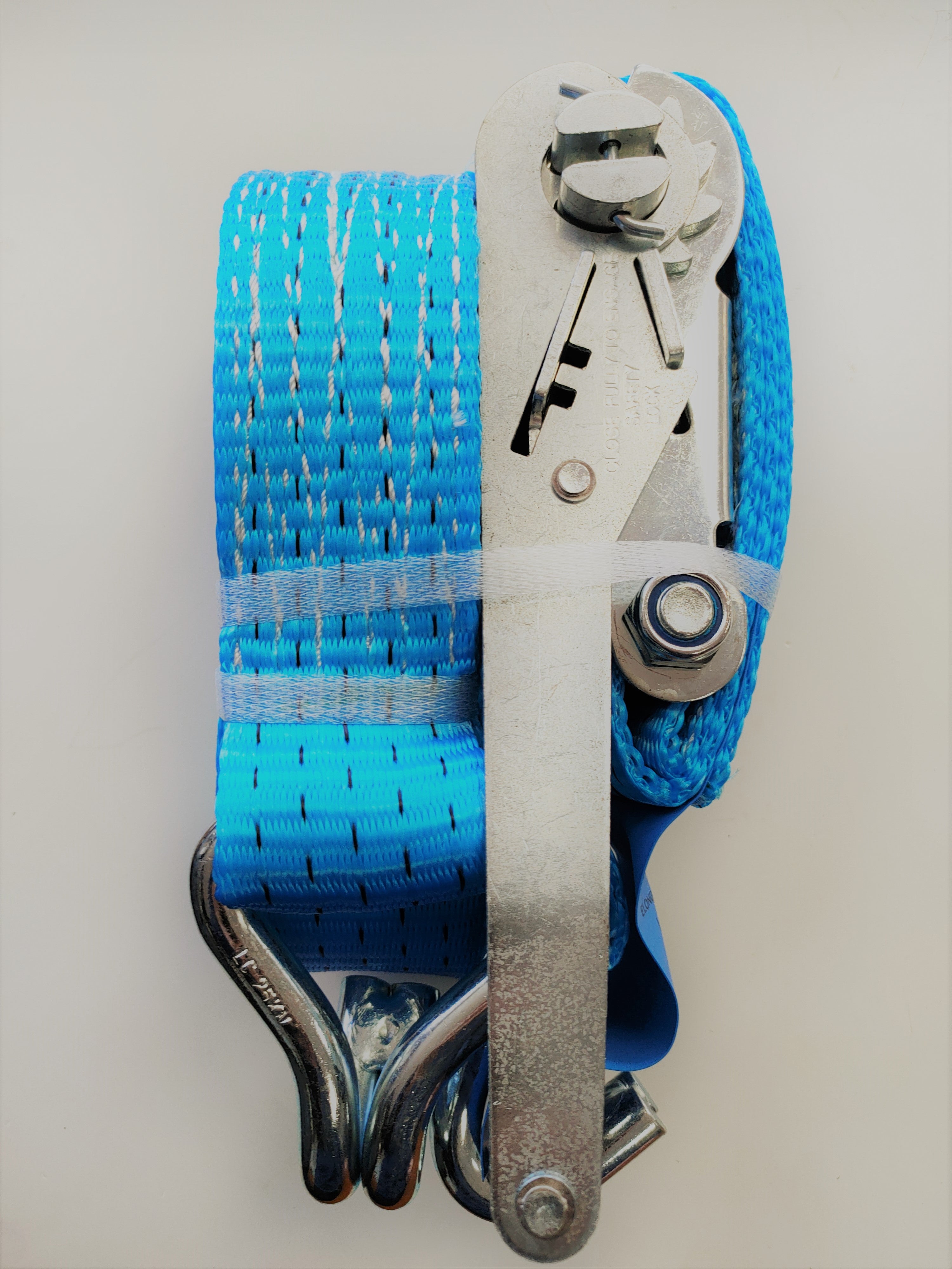 Pack Of One 5t (5000kg) Heavy Duty Blue Ratchet Strap 4m ...