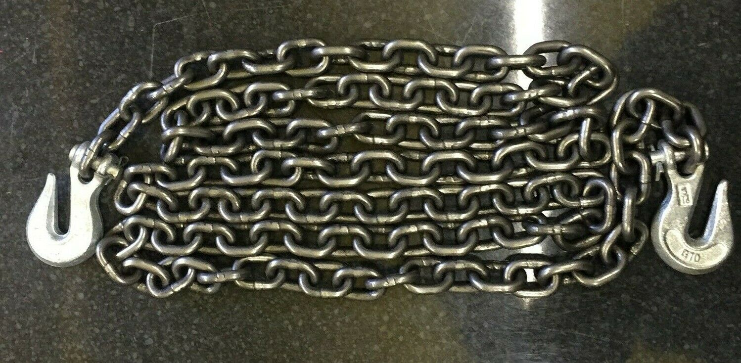 3150kg 3 Metre Steel Heavy Duty Towing Chain With 10mm Hooks ...